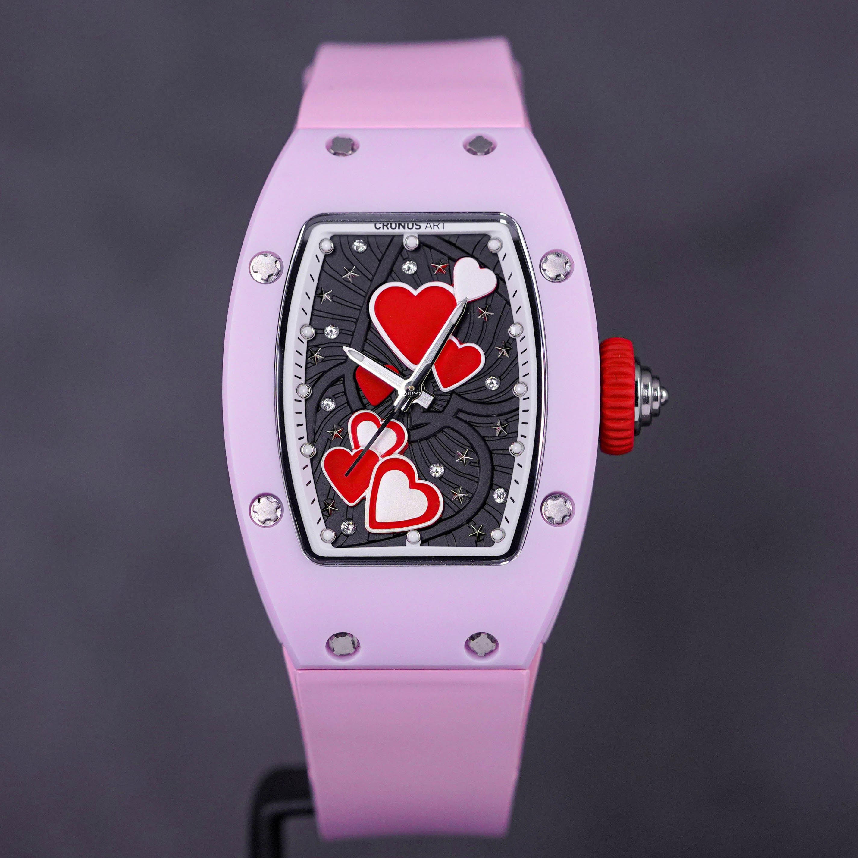 CRONUS ART LADIES LOVE LETTERS PINK CERAMIC – kronometry.id