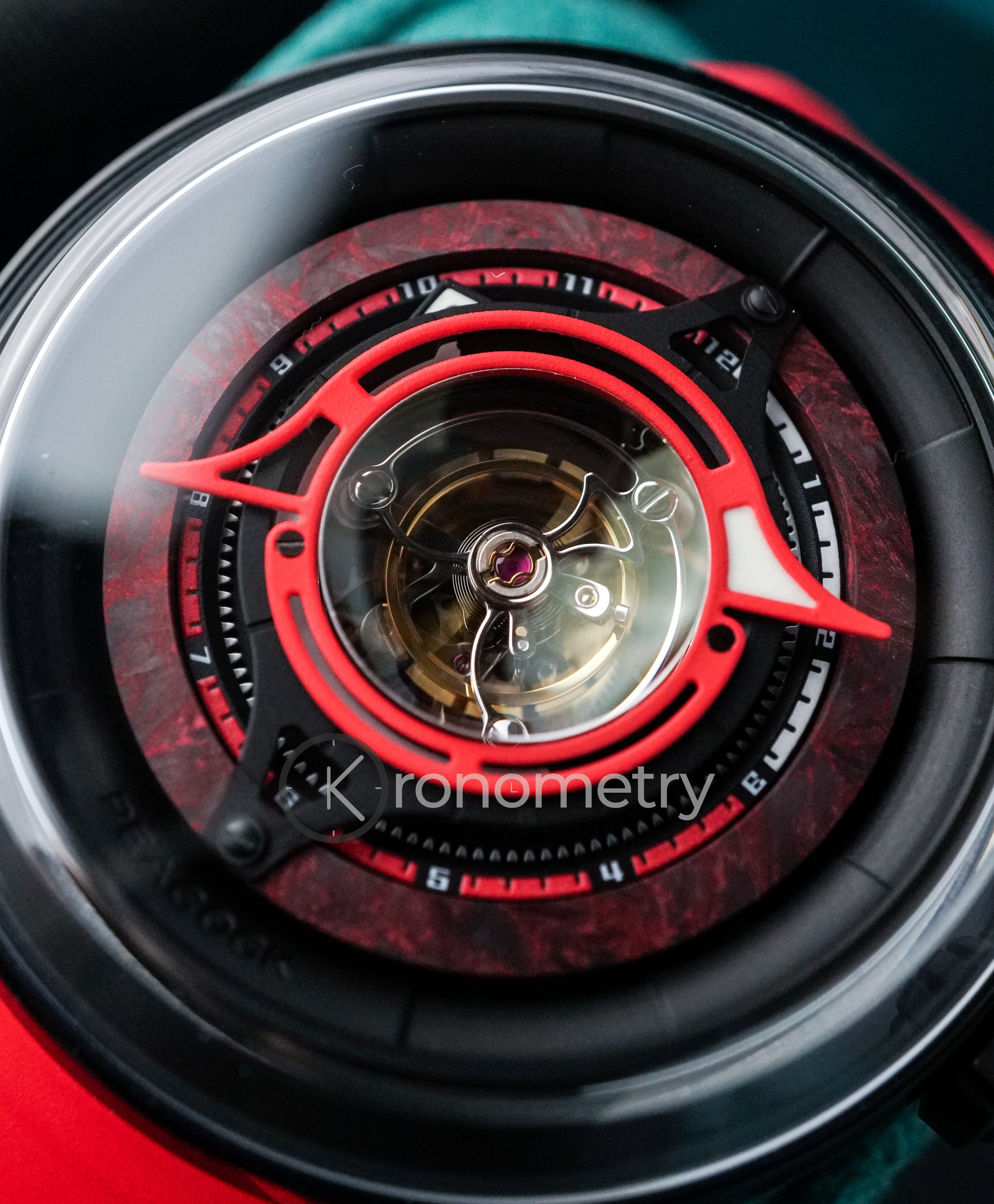 AVANT SERIES BLACK HOLE CENTRAL TOURBILLON RED WATCH – kronometry.id