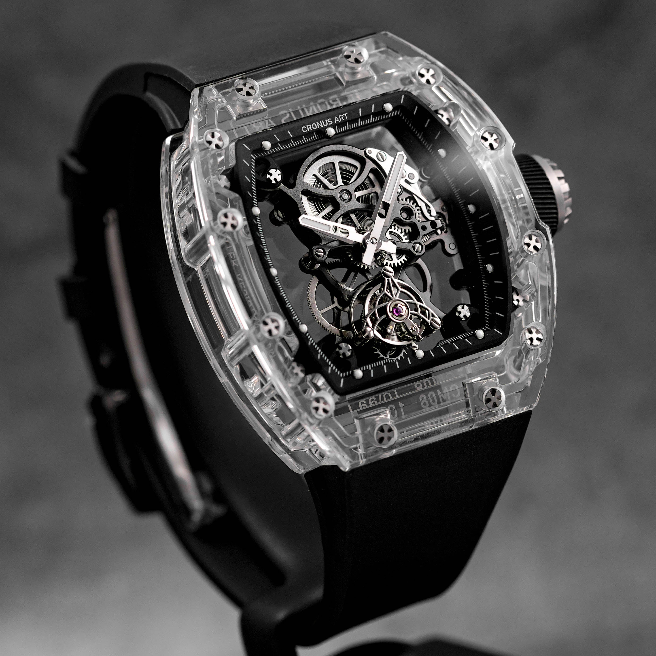 CRONUS ART TOURBILLON SAPPHIRE BLACK – kronometry.id